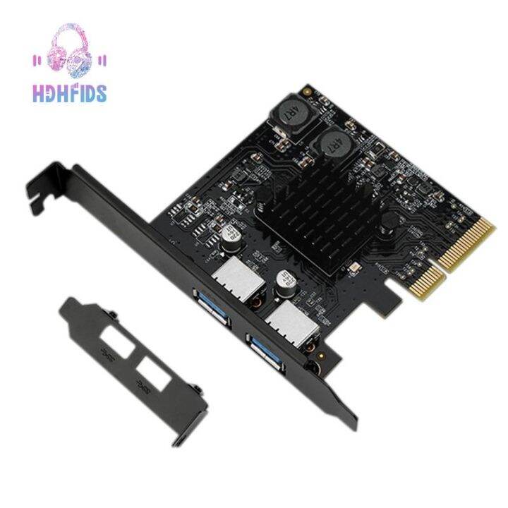 PCI-E to 2-Port USB3.1 Adapter Card USB to PCIE Express Support PCI-Ex4 ...