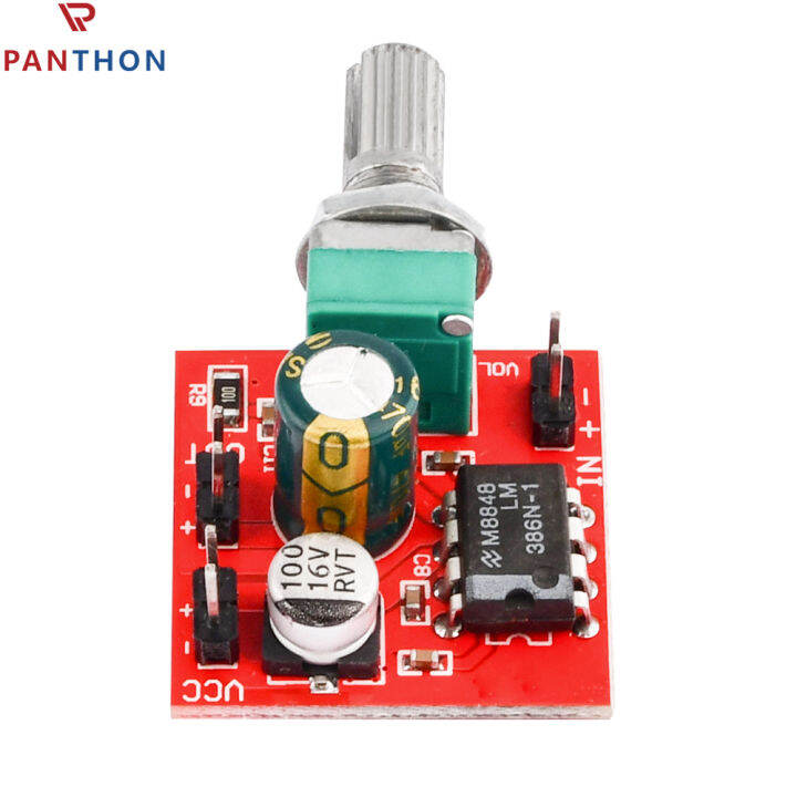 PANTHON LM386 Mini Power Amplifier Board Audio Amplifier Module Volume ...