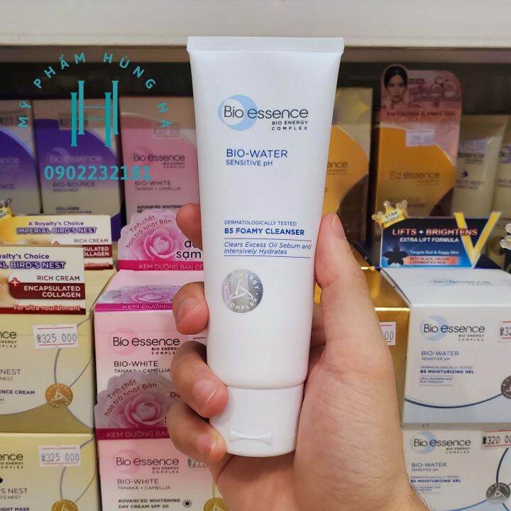 Sữa rửa mặt Bio Essence, sữa rửa mặt cấp ẩm Bio-Water Vitamin B5 100g | Lazada.vn