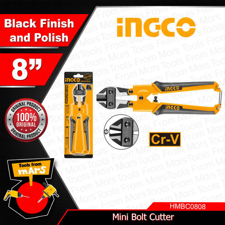 Ingco 8 inch Mini Bolt Cutter Wire Mesh Cutter Cutting Tool Cr-V Sharp ...