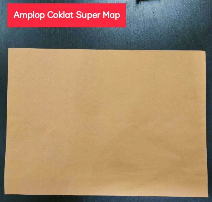 Amplop Coklat AKS ukuran Super Map isi 10 lbr dan 100 lbr | Lazada ...