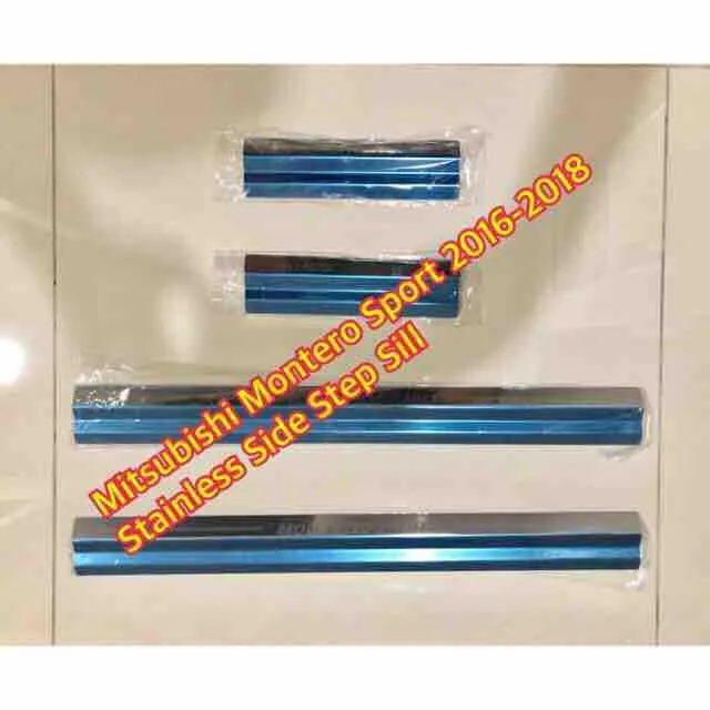 MONTERO SPORT 2016-2019 STAINLESS SIDE STEP SILL / SCUFF PLATE ...