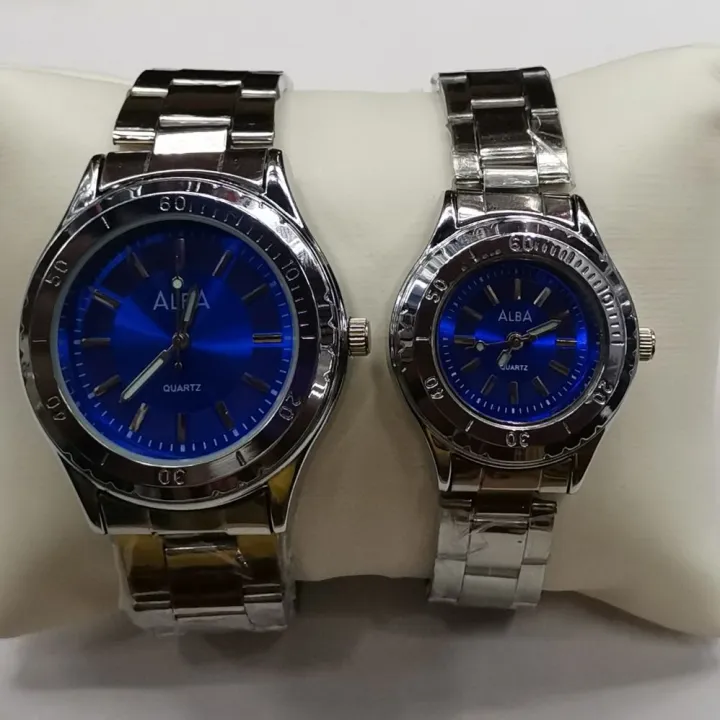 ALBA QUARTZ Couple Watch Blue Dial | Lazada PH