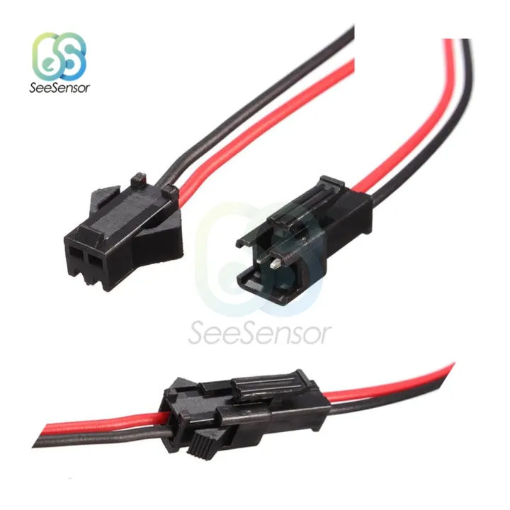 5pairs 10cm 15cm 30cm Long Jst Sm 2pins 2p Plug Male To Female Wire Connector Led Connectors ...