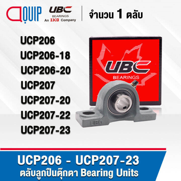 UBC UCP206 UCP206-18 UCP206-20 UCP207 UCP207-20 UCP207-22 UCP207-23 ...