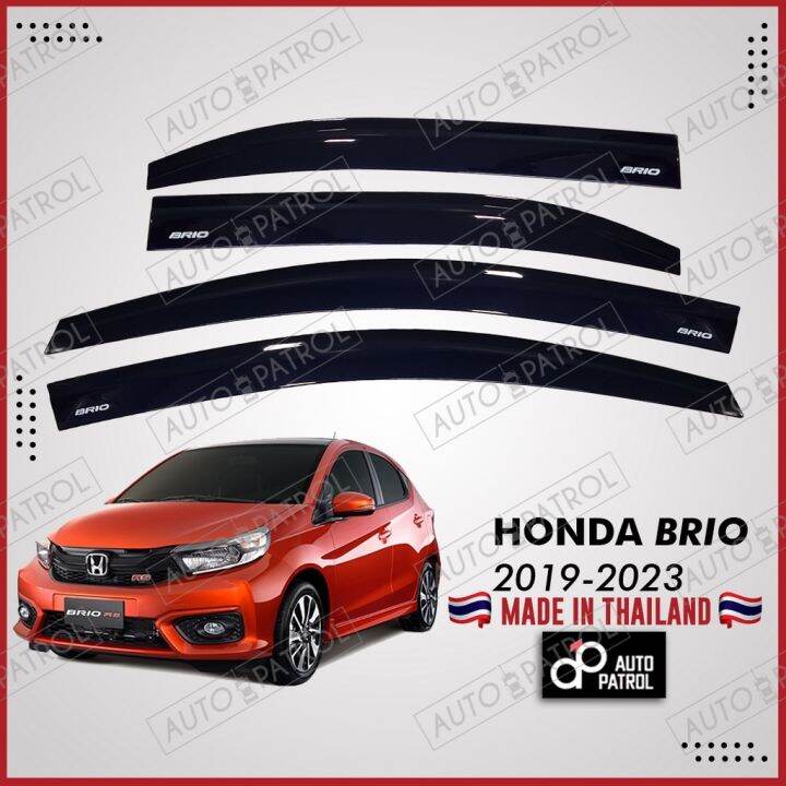 Honda Brio 2019-2023 Black Type Rain Guard Window Visor (Made In ...