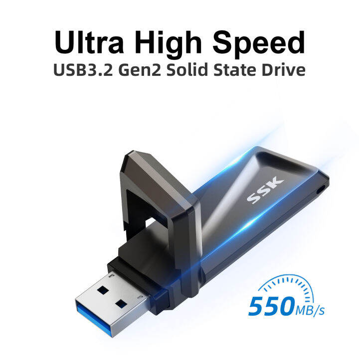 SSK 550MB/s Flash drive ổ USB 256G USB3.2 Gen2 for Macbook Windows USB ...