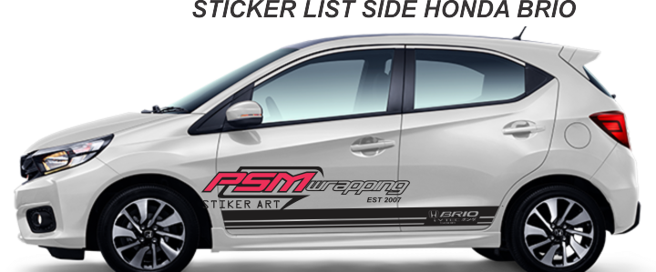 stiker sticker mobil honda brio kanji jdm list stripe honda | Lazada ...
