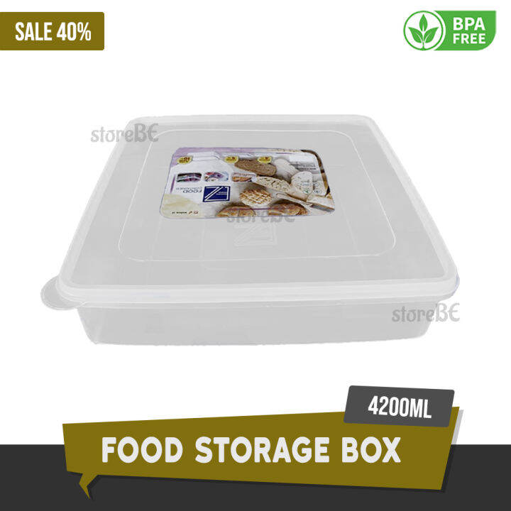 KOTAK DONAT BOX PLASTIK DONATSU 4200 ML TEMPAT PENYIMPANAN MAKANAN ...