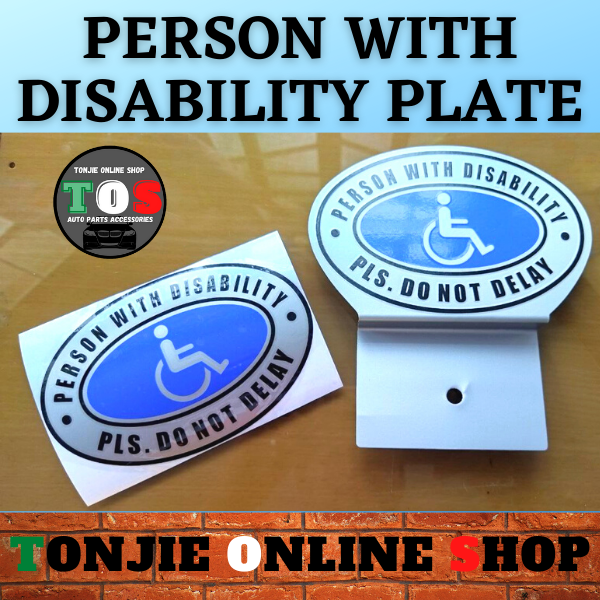 Person With Disability Plate / Car Profession License PWD Plate Emblem ...