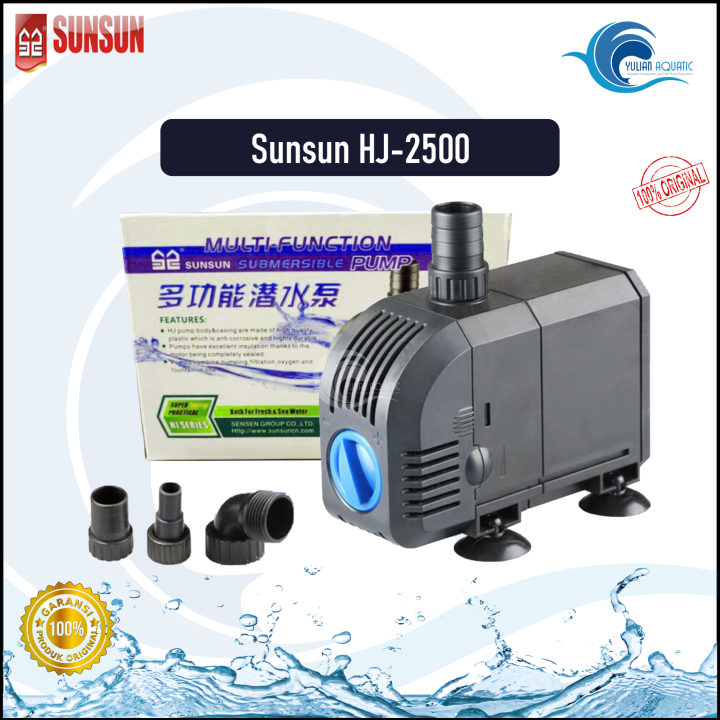 Pompa Aquarium SUNSUN HJ 2500 ORIGINAL / Water Pump Sunsun HJ-2500 / Pompa Celup Multifungsi ...