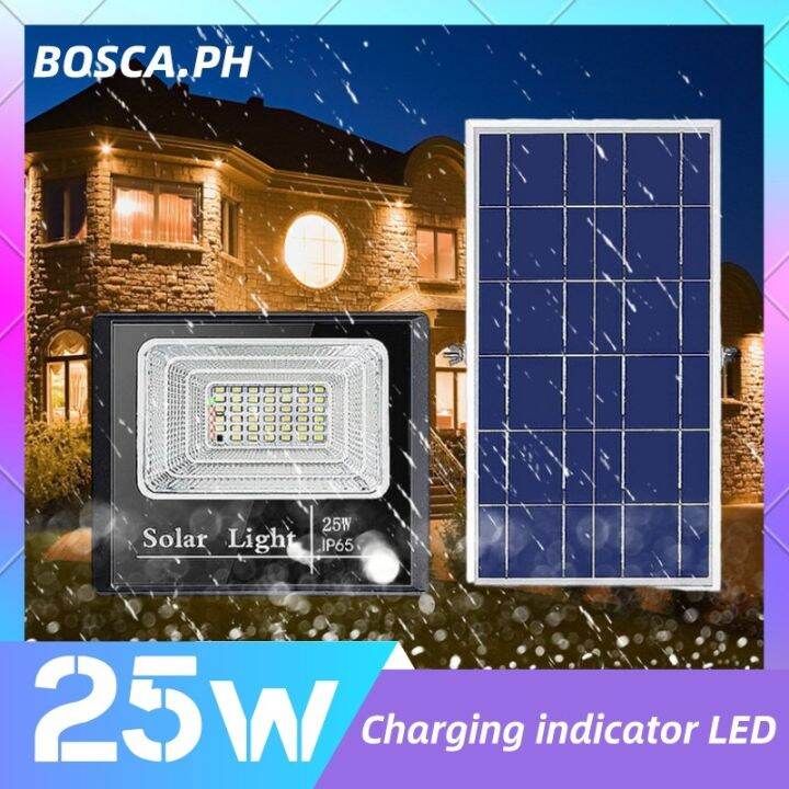 BOSCA Hp-S01c 25w Outdoor Solar Flood Light Ip65 Waterproof With Remote ...
