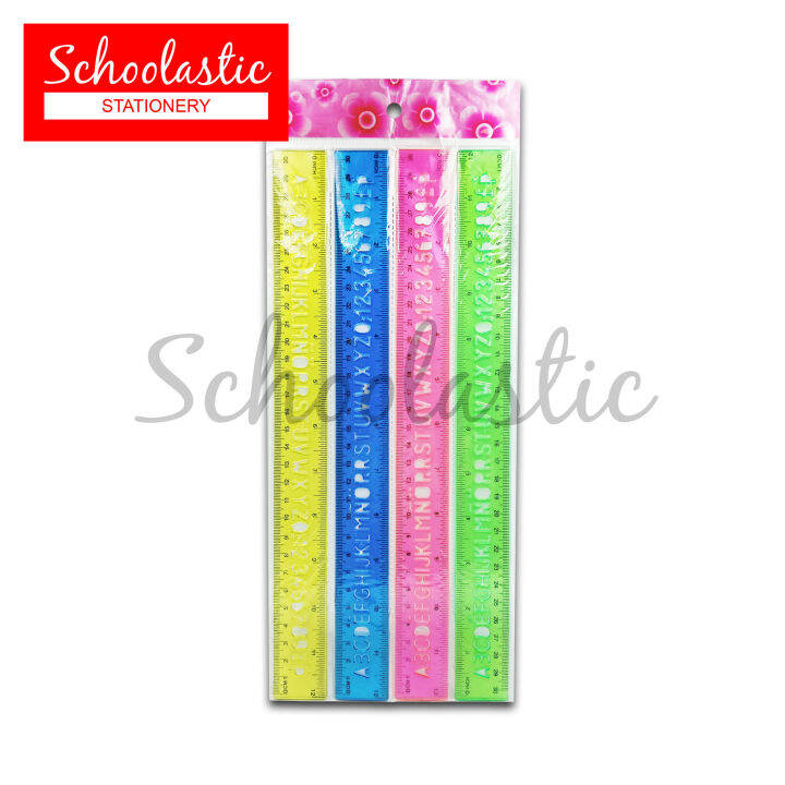 4 in 1 Letters and Numbers Stencil Ruler 30cm | Lazada PH