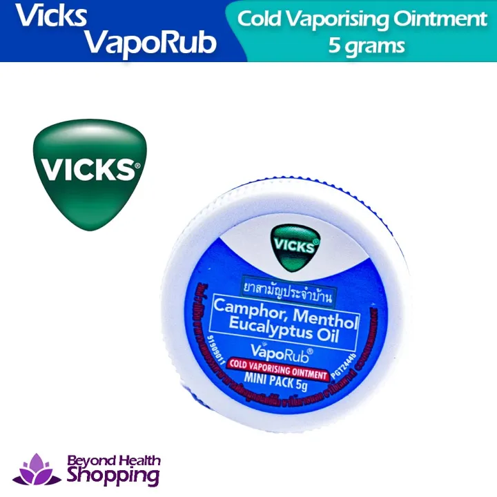 Vicks Vapo Rub Cold Vaporising Ointment 5g Mini Pack Beyond Home ...