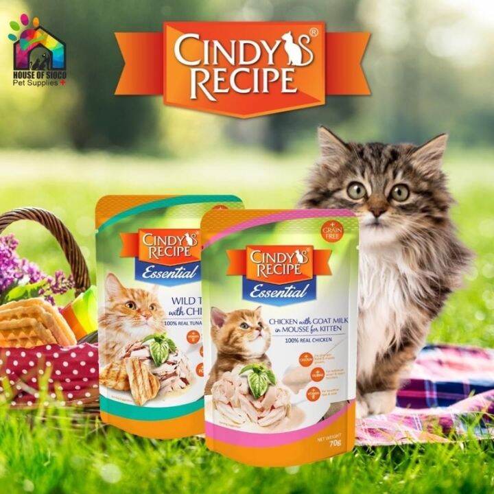 Cindy’s Recipe Essential Wet Cat Food 70g | Lazada PH