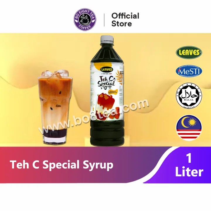 TEH C SPECIAL SYRUP 1L 三色奶茶糖浆 Leaves Juice 3 Layer Tea Syrup/ Sirap ...