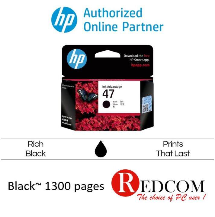 HP 47 Black & Colour Original Cartridge | Lazada