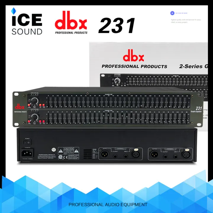 DBX EQ 231 Graphic Equalizer dbx 231 Dual channel 31 band 2-series(There is a choice of black ...