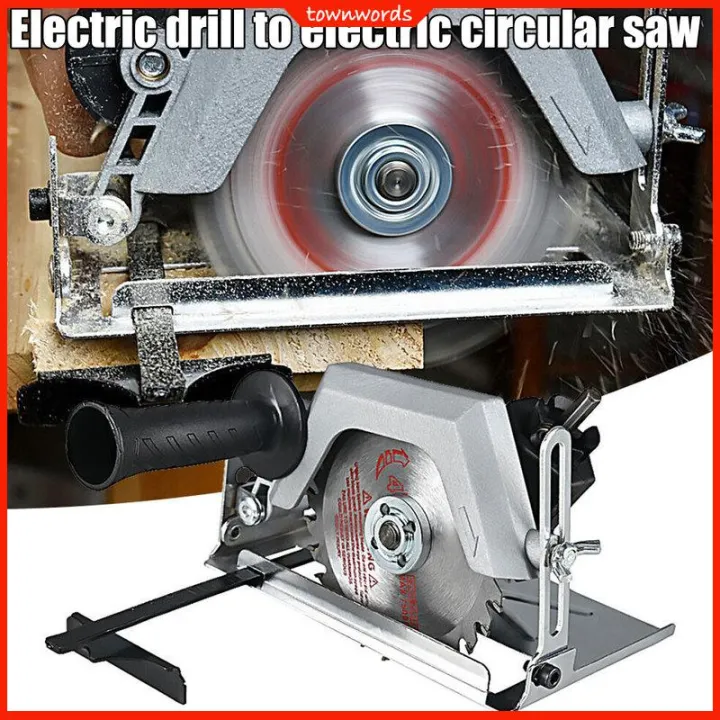 Electric Drill to Electric Circular Saw Modified Tools Attachment ...
