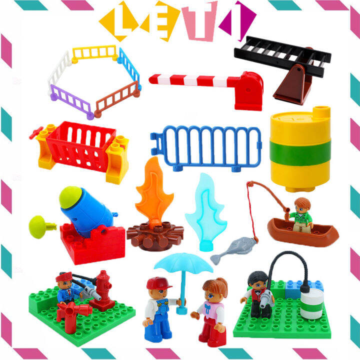 Railway Building Blocks Accessories Train Scene Build Blocks Compatible ...