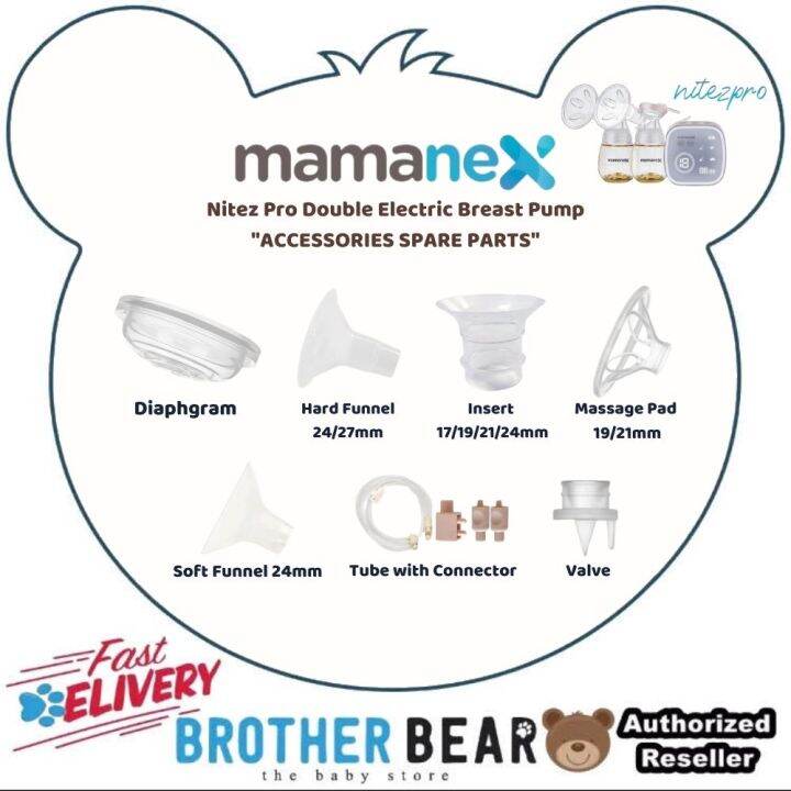 Mamanex Nitez Pro Electric Double Breast Pump Accessories Spare Part ...
