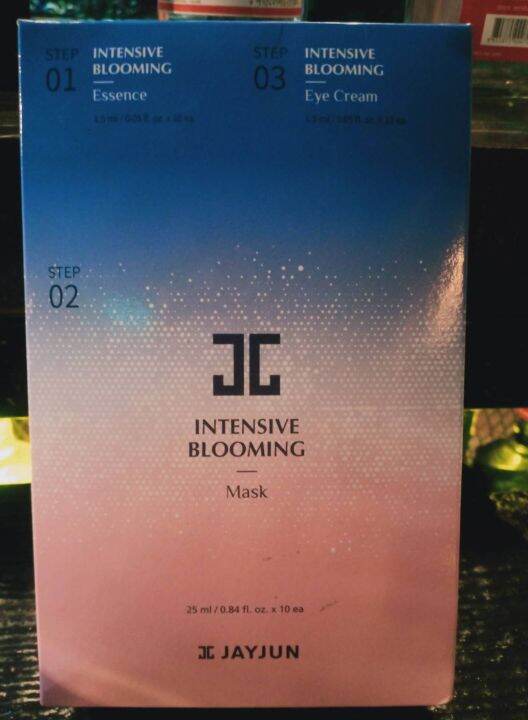 มาร์กหน้า JAYJUN สีชมพู Intensive blooming Mask ผิวฉ่ำวาวเกาหลี | Lazada.co.th