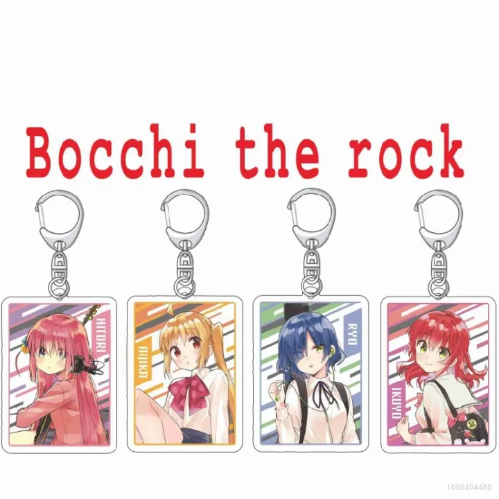 ST1 Bocchi The Rock Keychain Anime Keyring Acrylic Cute Bag Pendant ...