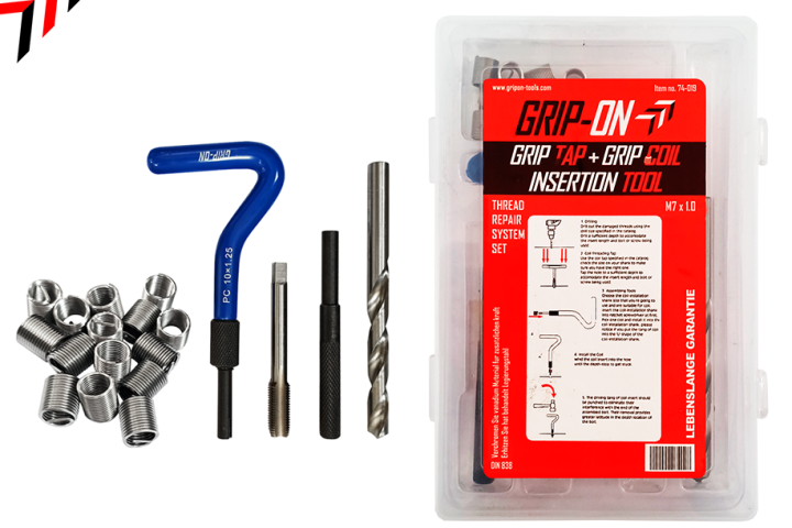THREAD REPAIR SYSTEM SET M7 X 1.0 GRIP-ON 74-019 | Lazada Indonesia