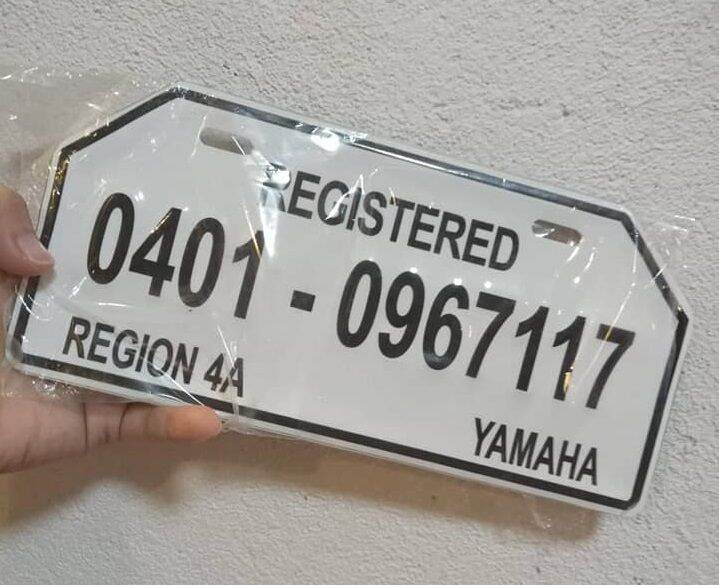 MOTORCYCLE Temporary Plate Acrylic 3mm for all Motorcycle | Lazada PH