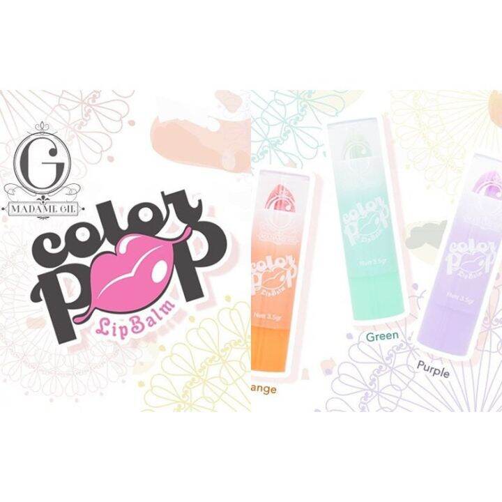 MADAME GIE COLOR POP LIP BALM 3.5GR | Lazada Indonesia