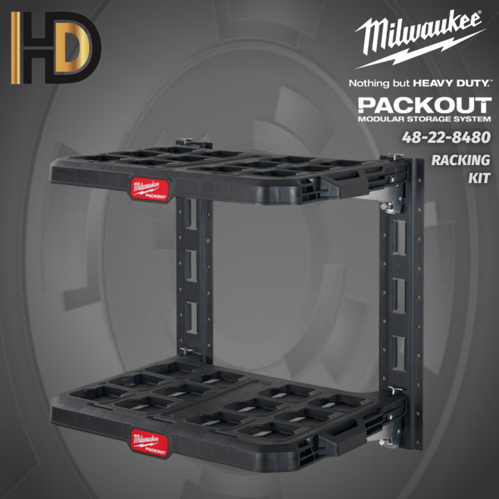 Milwaukee PACKOUT 2 Shelf Shelving Racking Kit 48-22-8480 | Lazada