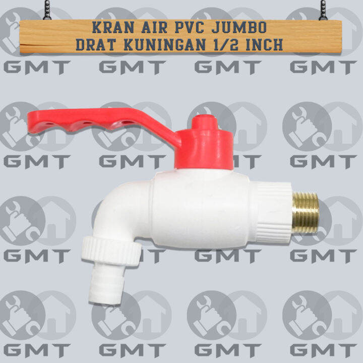 Kran Air PVC Jumbo Drat Kuningan 1/2" | Lazada Indonesia