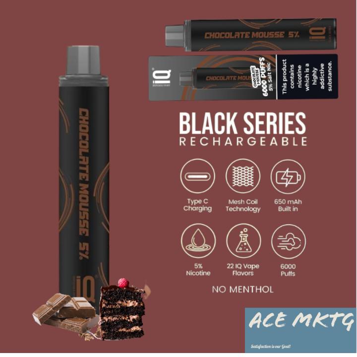 IQ 6000 Puffs Chocolate Mousse Disposable Vape | Lazada PH