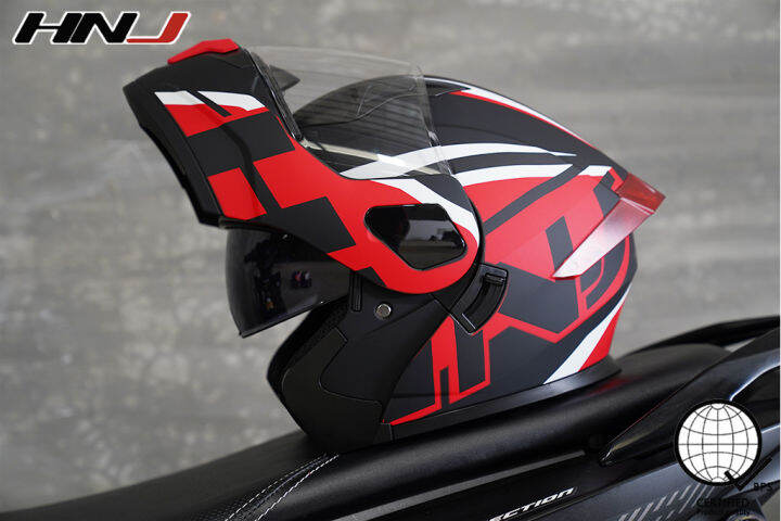 HNJ 937 Modular Helmet Motorcycles Full Face Modular Helmet With Dual ...