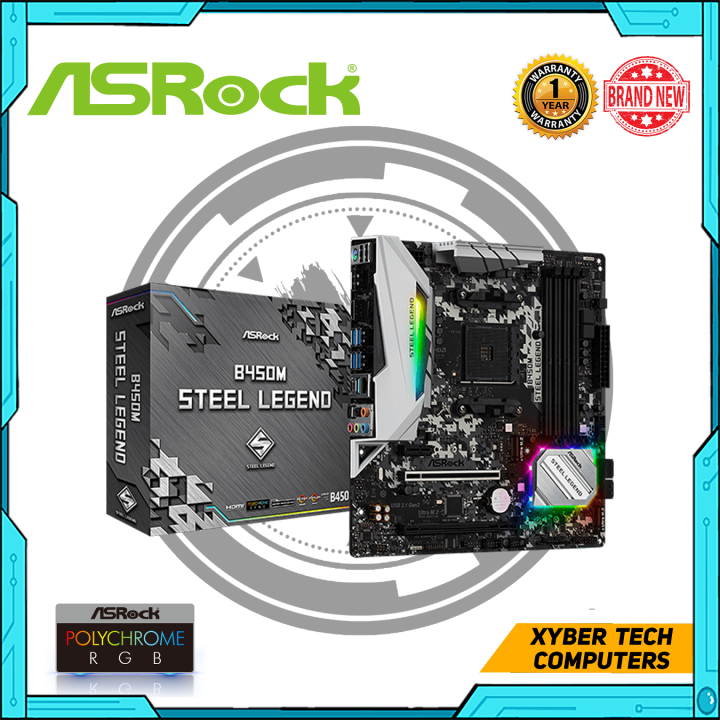 Asrock B450M Steel Legend mATX | Lazada PH