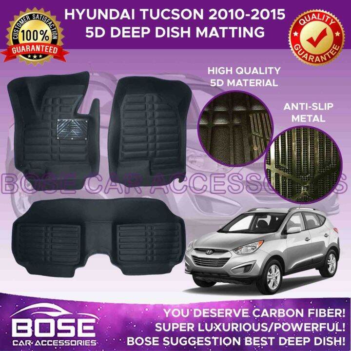 5D Deep Dish for Hyundai Tucson 2010 - 2015 Deep Dish Car Matting High ...