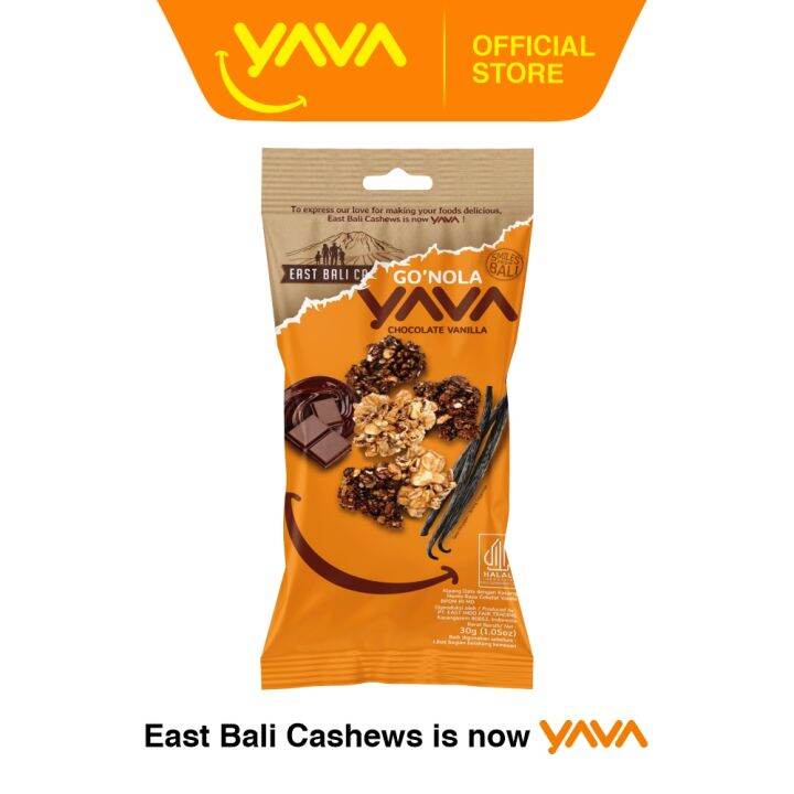 YAVA Granola Single Serving Go'Nola Chocolate Vanilla 30g | Lazada ...
