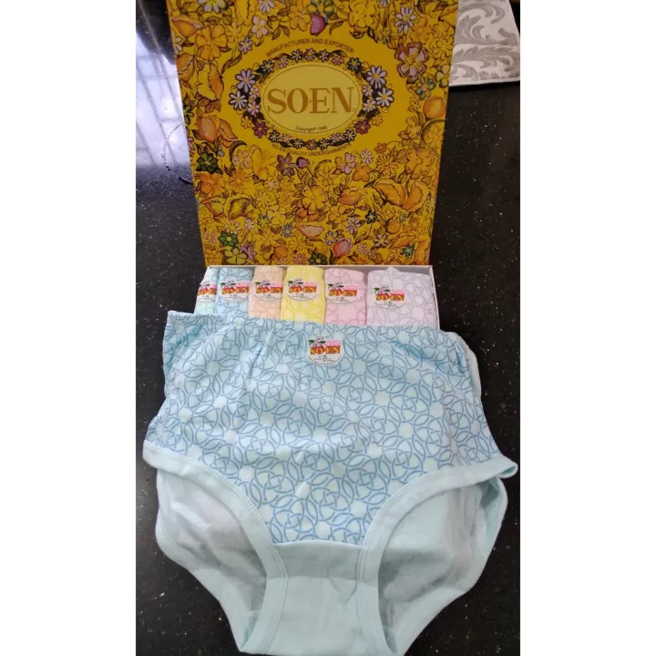 Original SOEN semi-full panty (SMP)(random design color) 12 pcs1 dozen ...