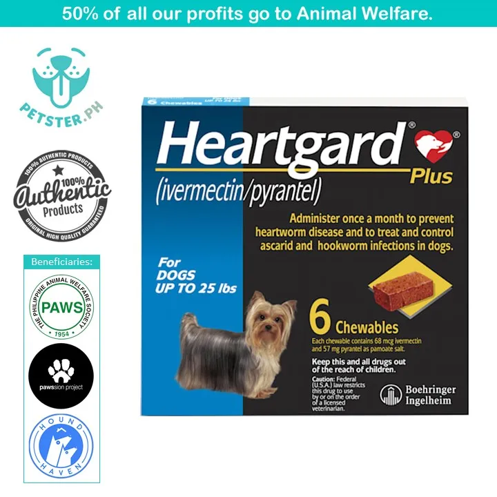 Heartgard Plus Dog Chewable Tablet - Blue (Up to 11kg) | Lazada PH