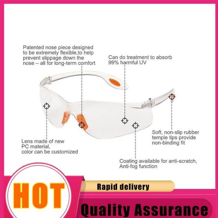 Protective Safety Eye Glasses - Shield goggles - Anti-shock Laboratory ...