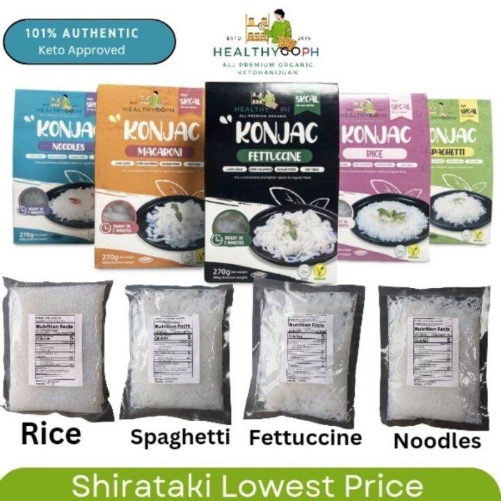 Shirataki Konjac Rice Macaroni Fettuccine Noodles spaghetti | Lazada PH