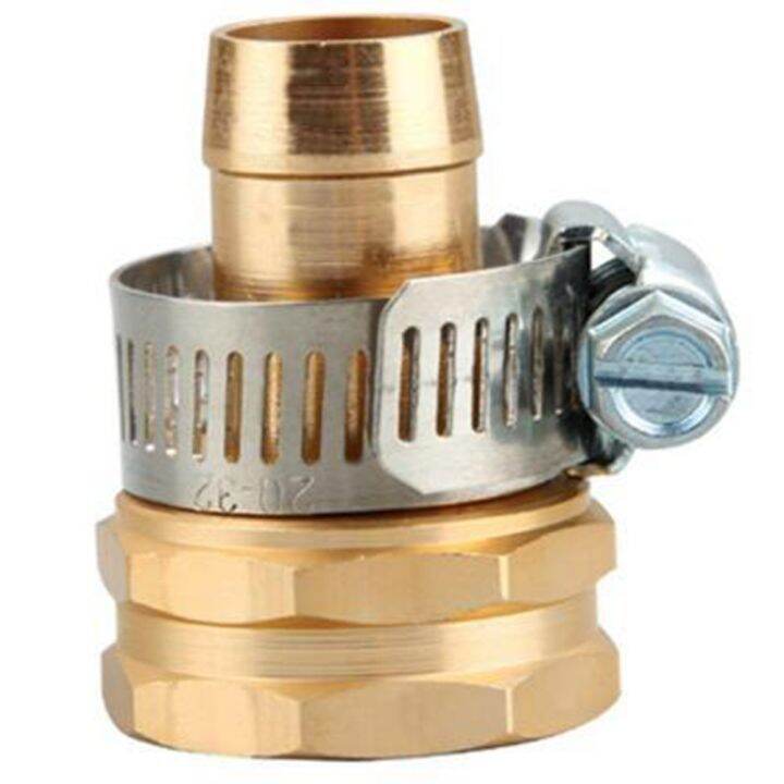 3/4 Inch Copper Metal Threaded Water Pipe Connector Brass Quick ...