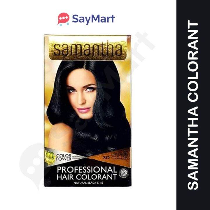 SAMANTHA Hair Color Natural BLACK 25G | Lazada PH