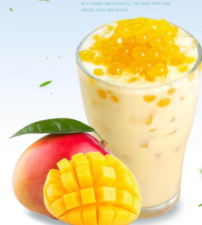 Boduo Mango Popping Boba Pearl Sinkers Fruit Tea Dessert Blueberry ...