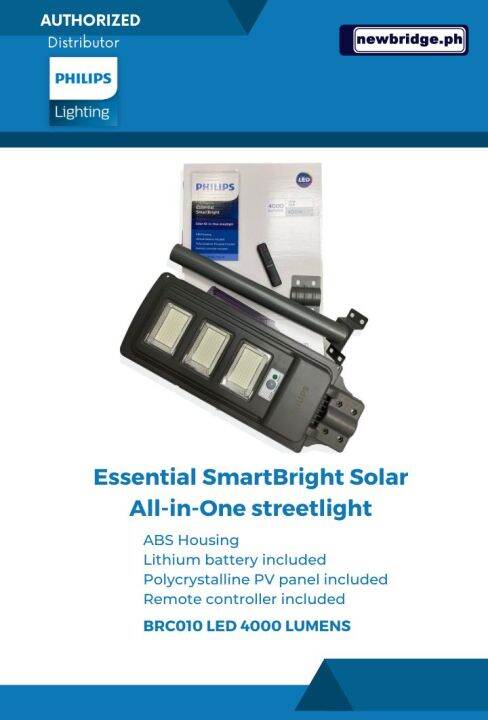 Smartbright Solar All in one Streetlights BRC010 LED 4000 LUMENS ...
