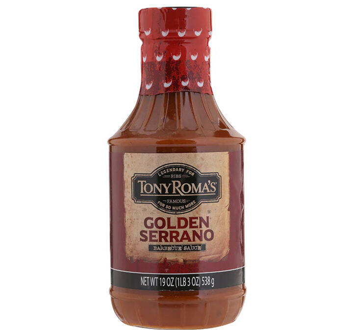 Tony Roma's Golden Serrano Bbq Sauce 538g | Lazada PH