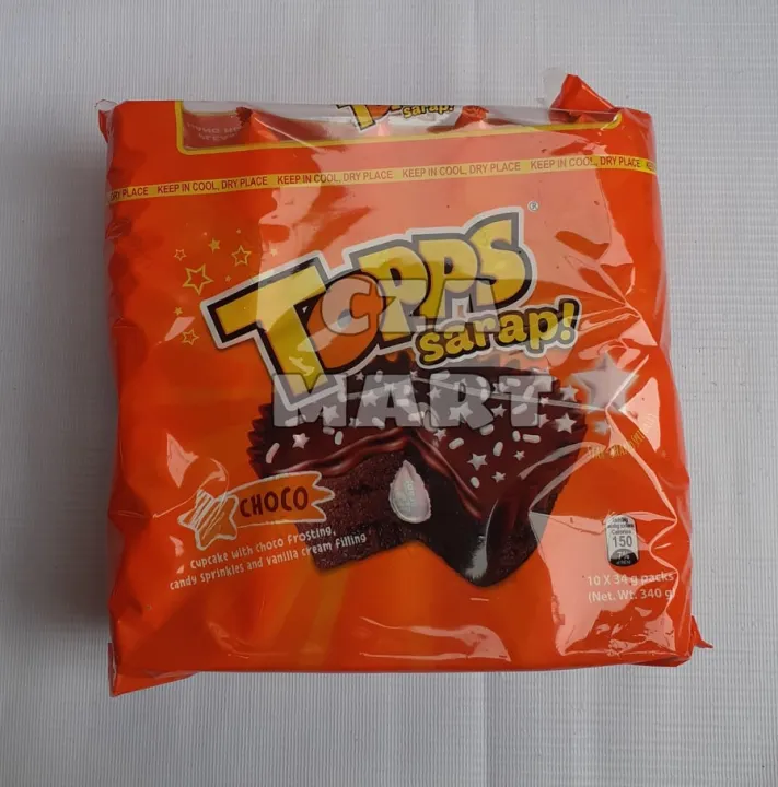 Topps Sarap! Choco Cupcake with Choco Frosting Candy Sprinkles and ...