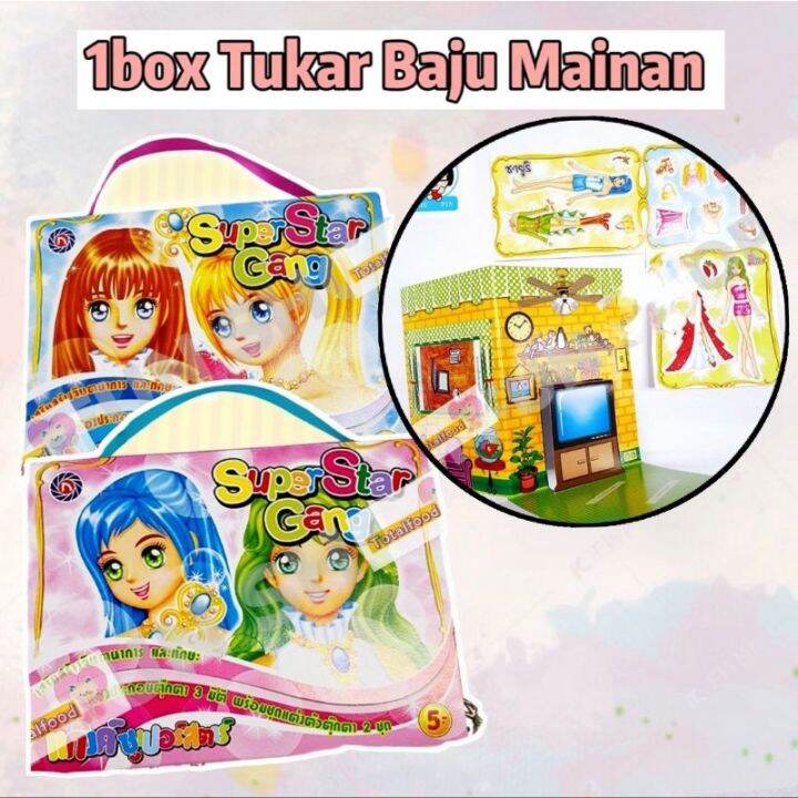 Super Gang Star Tukar Baju Peper Doll Dressing Mainan 1box | Lazada