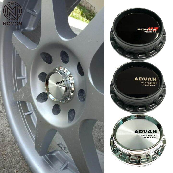 Car modification 1PC 67MM ADVAN RACING center caps Car Wheel Center Hub ...
