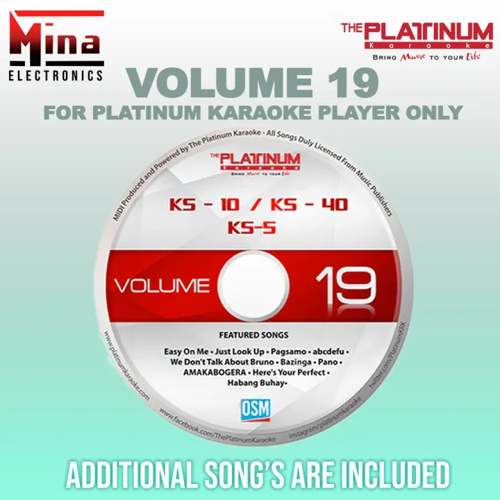 Platinum KS-10 / KS-40 / KS-5 / Junior 2 / K-BOX 2: Volume 19 | Lazada PH